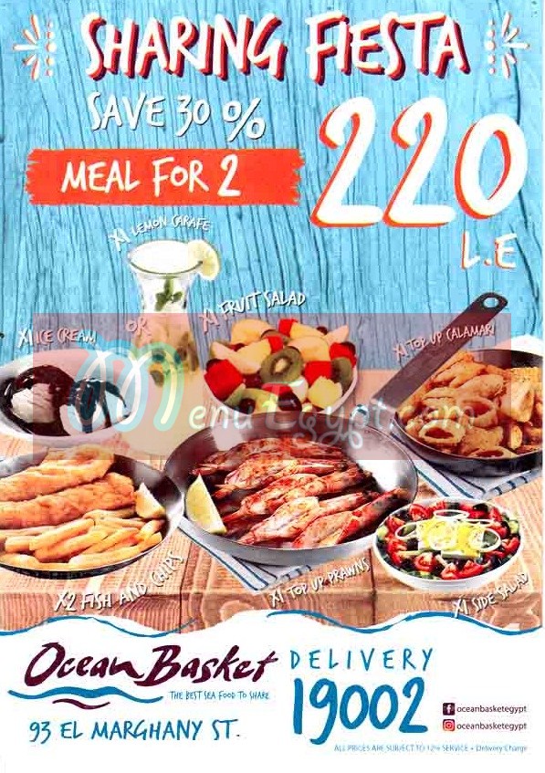 Menu delivery - hotline - Sharing Fiesta | منيو ورقم مطعم شارينج فيستا ...